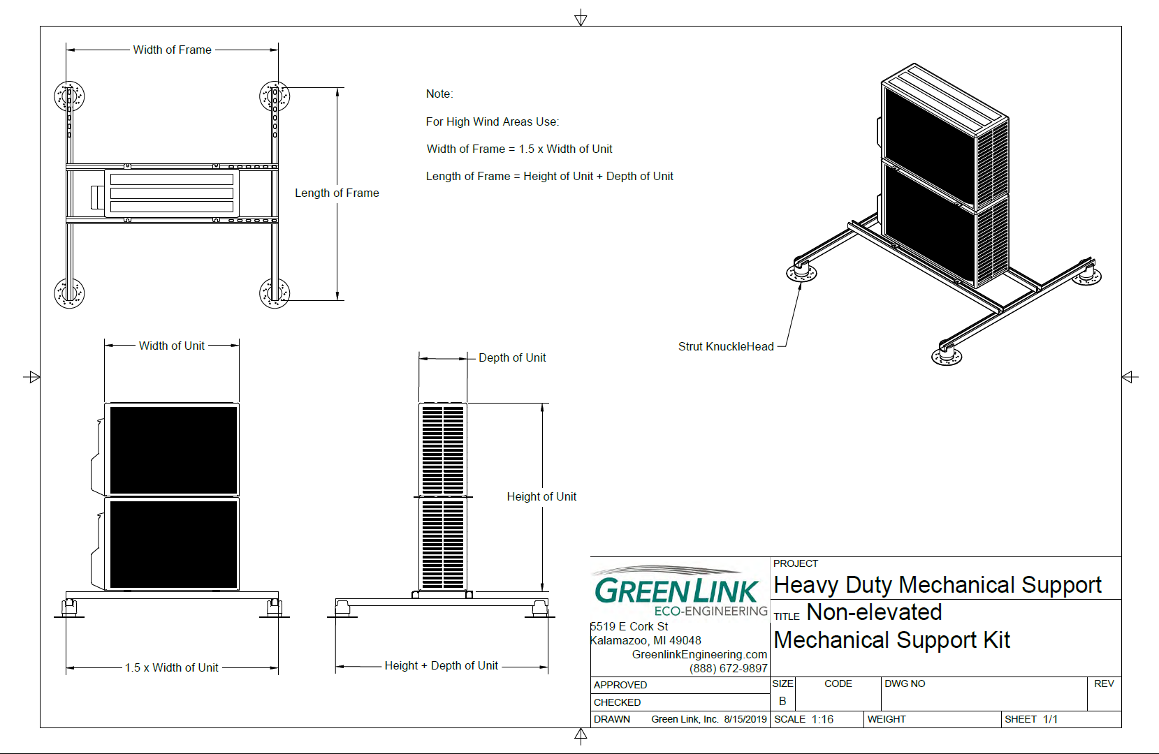 Technical Specs and Installation - Green Link Engineering